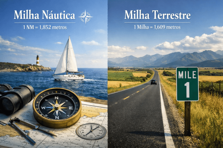 Quantos quilômetros tem uma Milha Náutica e Milha terrestre e as ...